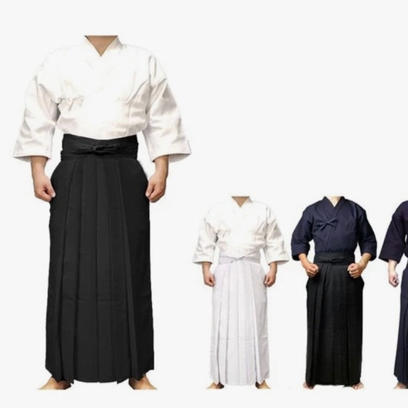 Pants | Cosplay Samurai Hakama Kendo Judo Martial Arts Japanese ...